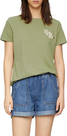 QS by s.Oliver T-Shirt mit Front-und R&uuml;ckenprint