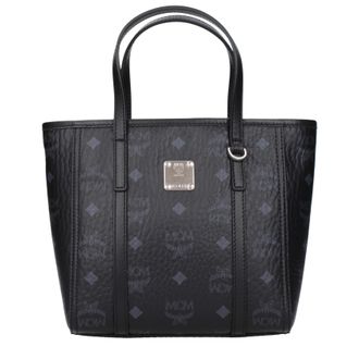 MCM Sacs &agrave; main Mcm tissu teint&eacute; femme noir