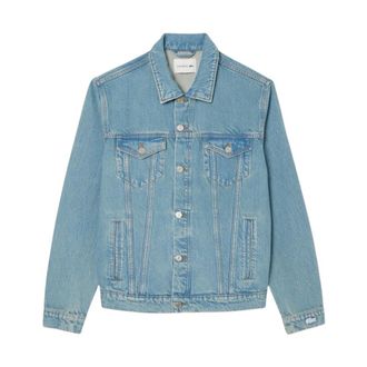 Lacoste Crocodile Denim Jacket - - Jackets - Herren - Blau - 2XL