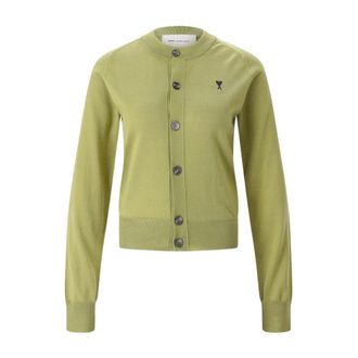 Ami Cardigans - - Knitwear - Damen - Gr&uuml;n - L