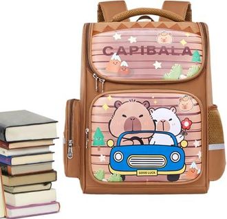 Generico Schulruckack - Cute Capybara Schulrucksack |, Sacs D&eacute;cole Avec Une Subordination Sp&eacute;cialis&eacute;e De Sac D&eacute;cole De Design Imperm&eacute;able Pour Les Gar&ccedil;ons L&eacute;co