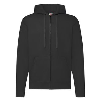 Fruit Of The Loom Fruit of the Loom - Classic Kapuzenjacke f&uuml;r Herren/Damen Unisex (Schwarz)