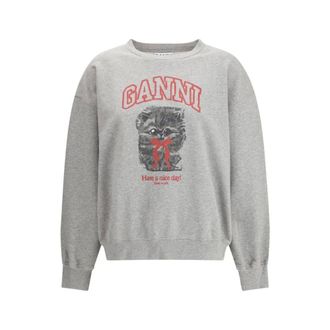 Ganni Damen, Sweatshirts & Hoodies, Grau, XLGr&ouml;&szlig;e