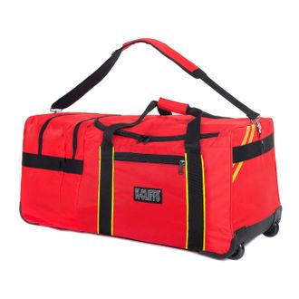 K-Cliffs Feuerwehrmann Gear Bag Feuerwehrmann Ausrüstung Duffel Sanitäter Reisetasche Helmtasche, rot, 31 Rolling Duffel, Notfall