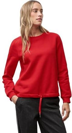 Street One 3017129 Sweat-Shirt avec détails côtelés, Racing Rouge, 42 Femme