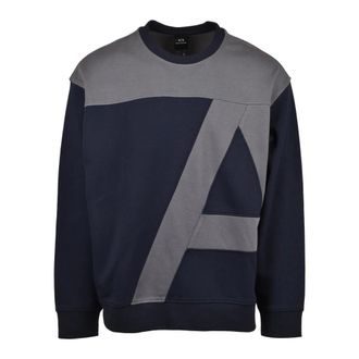A|X Armani Exchange Homme, Sweatshirts et sweats &agrave; capuche, Bleu, Taille: L Felpa