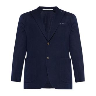 Eleventy Wollblazer mit fallendem Revers - - Jackets - Herren - Blau - XL