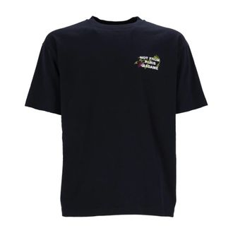 Dr&ocirc;le de Monsieur Le T-Shirt Slogan - - Tops - Herren - Blau - S