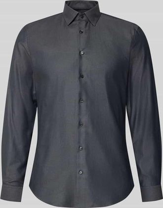 Jake*s Slim Fit Businesshemd aus reiner Baumwolle