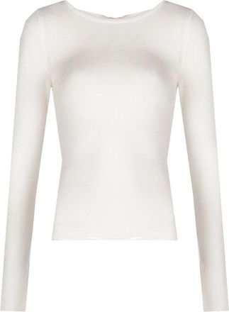 Guess Paula Rundhals-Strickpullover - - Knitwear - Damen - Wei&szlig; - XL
