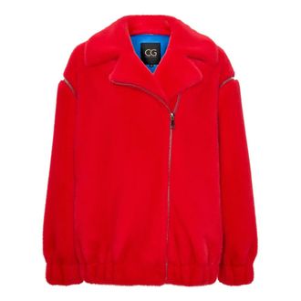 Cesare Gaspari Kurzer Kunstpelzmantel Marilyn - - Jackets - Damen - Rot - S