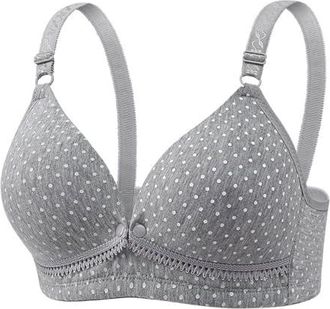 Generic Soutien-gorge &agrave; armatures pour femme 2026 - T-shirt convertible en U l&eacute;ger lisse, gris clair, 64