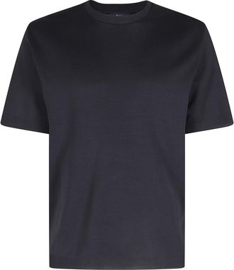 Herno Homme, Tops, Bleu, Taille: S Crew Neck T-Shirt