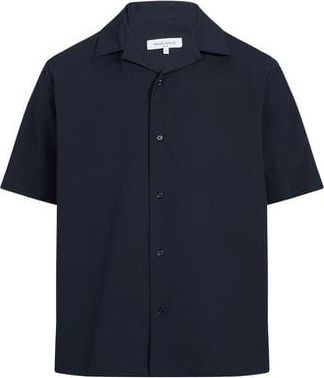 Maison Kitsun&eacute; Chemise &agrave; manches courtes en coton piqu&eacute; m&eacute;lang&eacute;