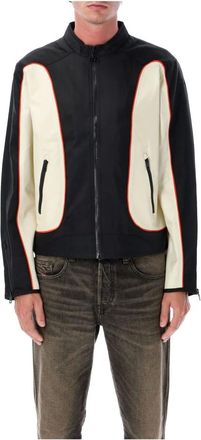 Diesel Homme, Vestes, Multicolore, Taille: L Veste Moto Biker Noire Aw25