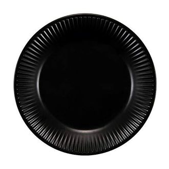 Bodum 11816-259 DOURO 4 Dessertteller, ø 18 cm, Porzellan, Schwarz