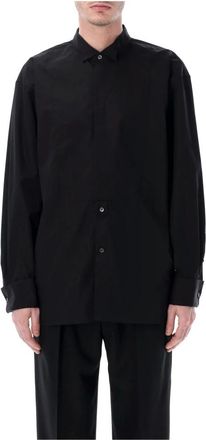 Dries Van Noten Homme, Chemises, Noir, Taille: M Chemise Tuxedo Ample