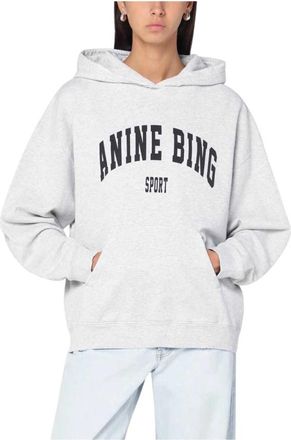 Anine Bing Femme, Sweatshirts et sweats &agrave; capuche, Blanc, Taille: 36 FR Sweat &agrave; Capuche Gris