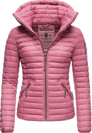 Marikoo Steppjacke Löwenbaby stylische Übergangsjacke mit abnehmbarer Kapuze