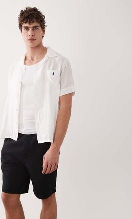 Polo Ralph Lauren Funktions-Shorts aus Doppelstrick in Schwarz mit Pony-Stickerei