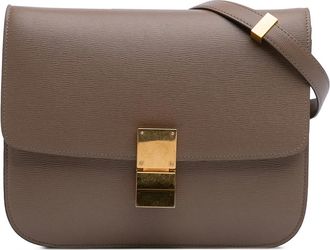 Celine Hobo Bags - Medium Calfskin Classic Box - Gr. unisize - in Braun - f&uuml;r Damen