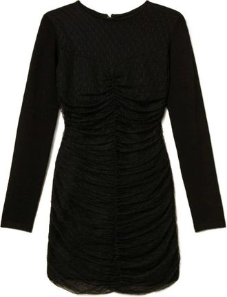 Twinset Damen, Kleider, Schwarzk, LGr&ouml;&szlig;e