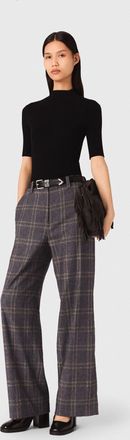 Maje Top Aus Rippstrick - Schwarz - Maje