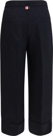 Thom Browne Hopsack Wool Trousers - Blue