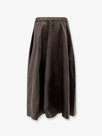 Aspesi Womens Skirt Mia Taffeta Brown Polyester
