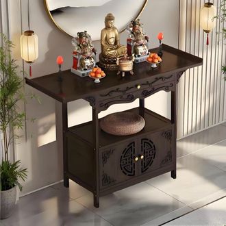 Generic Buddha-Altartisch, exquisiter Altartisch, Buddha-Altarst&auml;nder, buddhistische Nische, pers&ouml;nlicher Meditationsschrein, ideal f&uuml;r Wohnzimmer, Arbeitszim