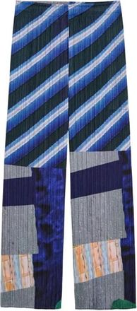 Issey Miyake Femme, Pantalons, Multicolore, Taille: 46 FR City Collage Pantalons