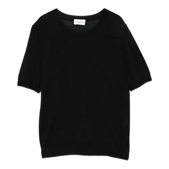 P.A.R.O.S.H. Crewneck T-Shirt - - Tops - Damen - Schwarzk - M