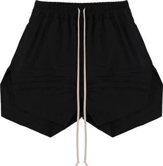 Rick Owens Homme, Shorts, Noir, Taille: L Drawstring Shorts
