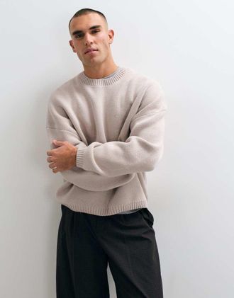 Weekday pull oversize &eacute;cru-Blanc