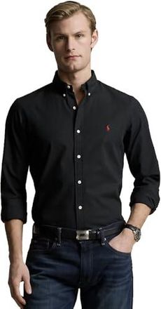 Ralph Lauren Chemise cintr&eacute;e en Popeline Stretch (FR/ES, Alpha/Lettres, M, Taille Normale, Taille Normale, Noir)