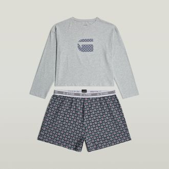 G-Star T-Shirt & Shorts Pyjama Set - Mehrfarbig - Damen