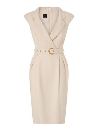 Pinko Robe Au Genou - Blanc