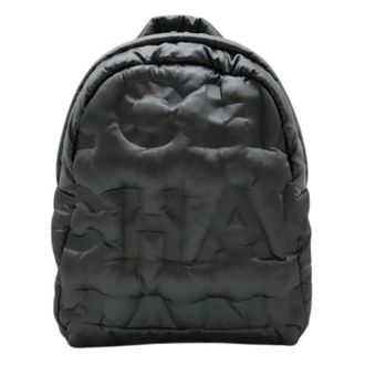 Chanel Sac &agrave; dos vintage en nylon Pre-owned - Femme - Pre-owned - Noir - Taille: ONE Size