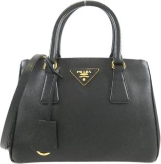 Prada Sac Saffiano Lux doccasion - Femme - Pre-owned - Noir - Taille: ONE Size