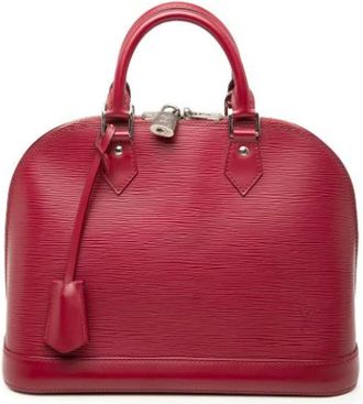 Louis Vuitton Pre-owned Cuir sacs-louis-vuitton - Femme - Pre-owned - Rouge - Taille: ONE Size
