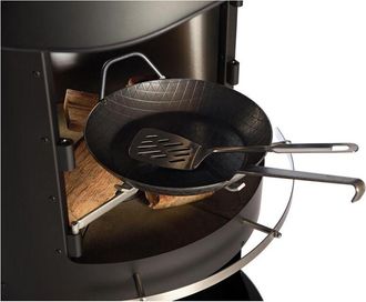 Buschbeck Zubeh&ouml;r Edelstahlkamin Sydney - Gusspfanne mit Halterung