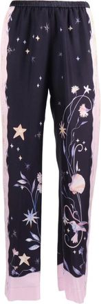 Forte_Forte Femme, Pantalons, Multicolore, Taille: 38 FR Pantalone Elastico Twill Stampa Deliverance