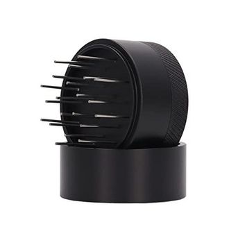 CHICIRIS OEBUAFI Distributeur daiguilles &agrave; caf&eacute;, Agitateur &agrave; caf&eacute; en Acier Inoxydable avec Base pour une Utilisation &agrave; la Maison et au, Outil de Bourrage en Pr