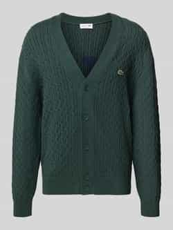 Lacoste Cardigan mit gro&szlig;em R&uuml;ckenlogo