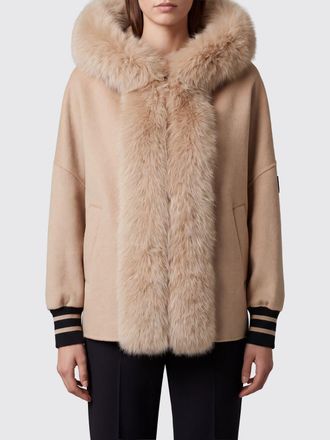 Ermanno Scervino Veste en fourrure shearling avec capuche et finitions contrastantes