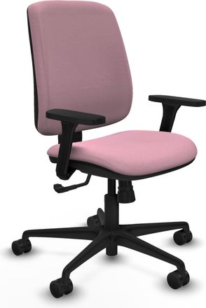 Piqueras y Crespo Alares Computerstuhl mit 3D-Armlehnen, 4 Positionen und Schaumstoff, 65 mm Nylon, Rosa