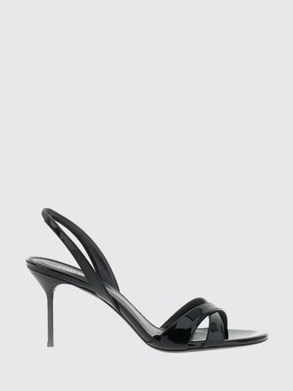 PARIS TEXAS Sandales slingback Lidia en cuir verni &agrave; talon moyen