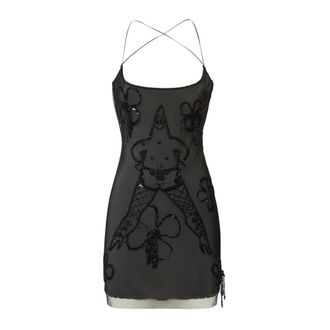 GCDS Patrick Mini Kleid - - Dresses - Damen - Schwarzk - S