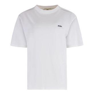 Autry Logo Baumwoll-T-Shirt - - Tops - Damen - Wei&szlig; - M