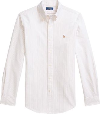 Polo Ralph Lauren Homme, Chemises, Blanc, Taille: XL Chemise Oxford Ray&eacute;e